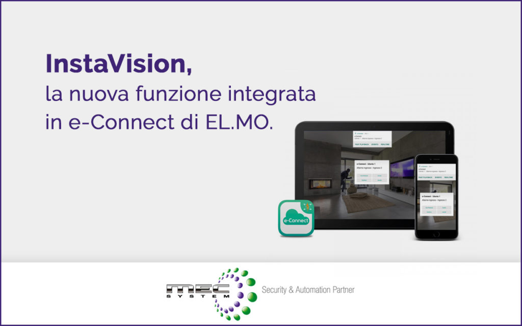 InstaVision, la nuova funzione integrata in e-Connect di EL.MO. - Mec ...